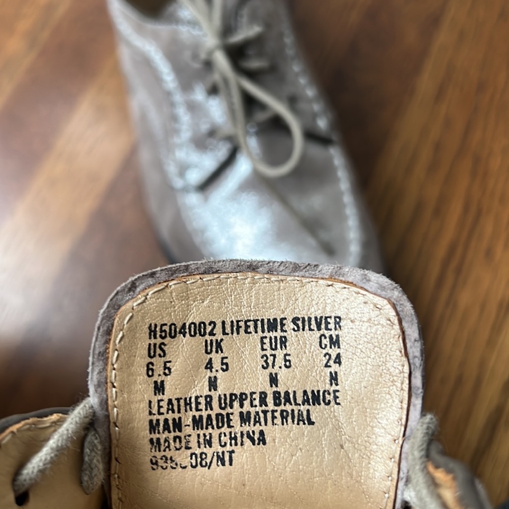 Hush Puppies 1958 Lifetime Silver Oxford Shoes - Gem